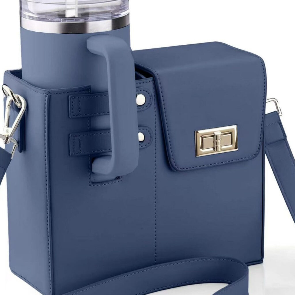 Crossbody Bag for Stanley Cup Holder with Adjustable Shoulder Strap